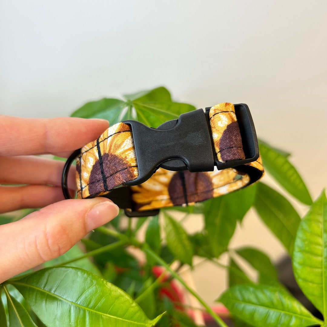 Sunflower Dog Collar Handmade Dog Accessories Seasonal Dog - Etsy