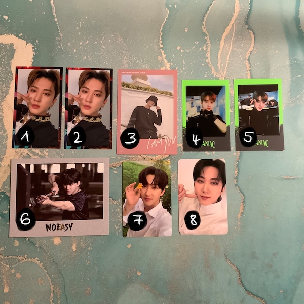 Stray Kids Official Photocards Changbin - Etsy