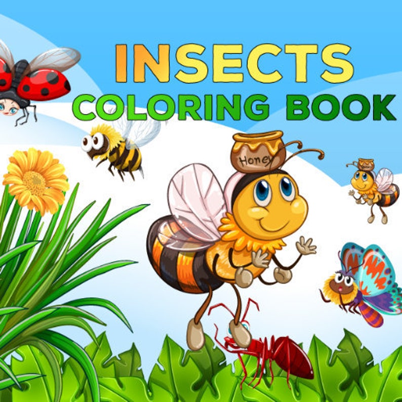 Bugs and Insects Coloring Pages - Animal Theme Printable Art Activity ...
