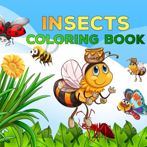 Bugs and Insects Coloring Pages - Animal Theme Printable Art Activity ...