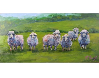 Sheep Painting - Etsy
