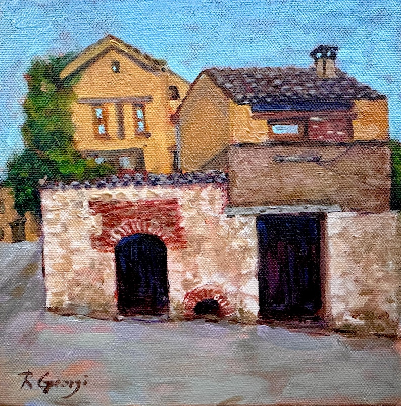 Custom House Portrait Oil Painting From Photo Personalized Hand Painted ...