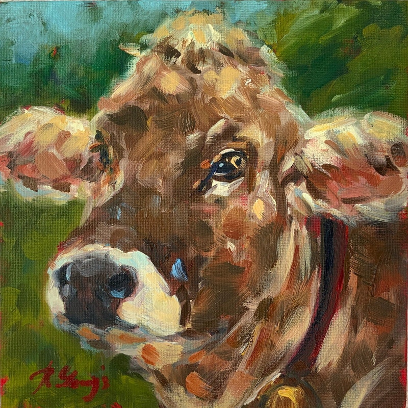 Cow Portrait - Etsy