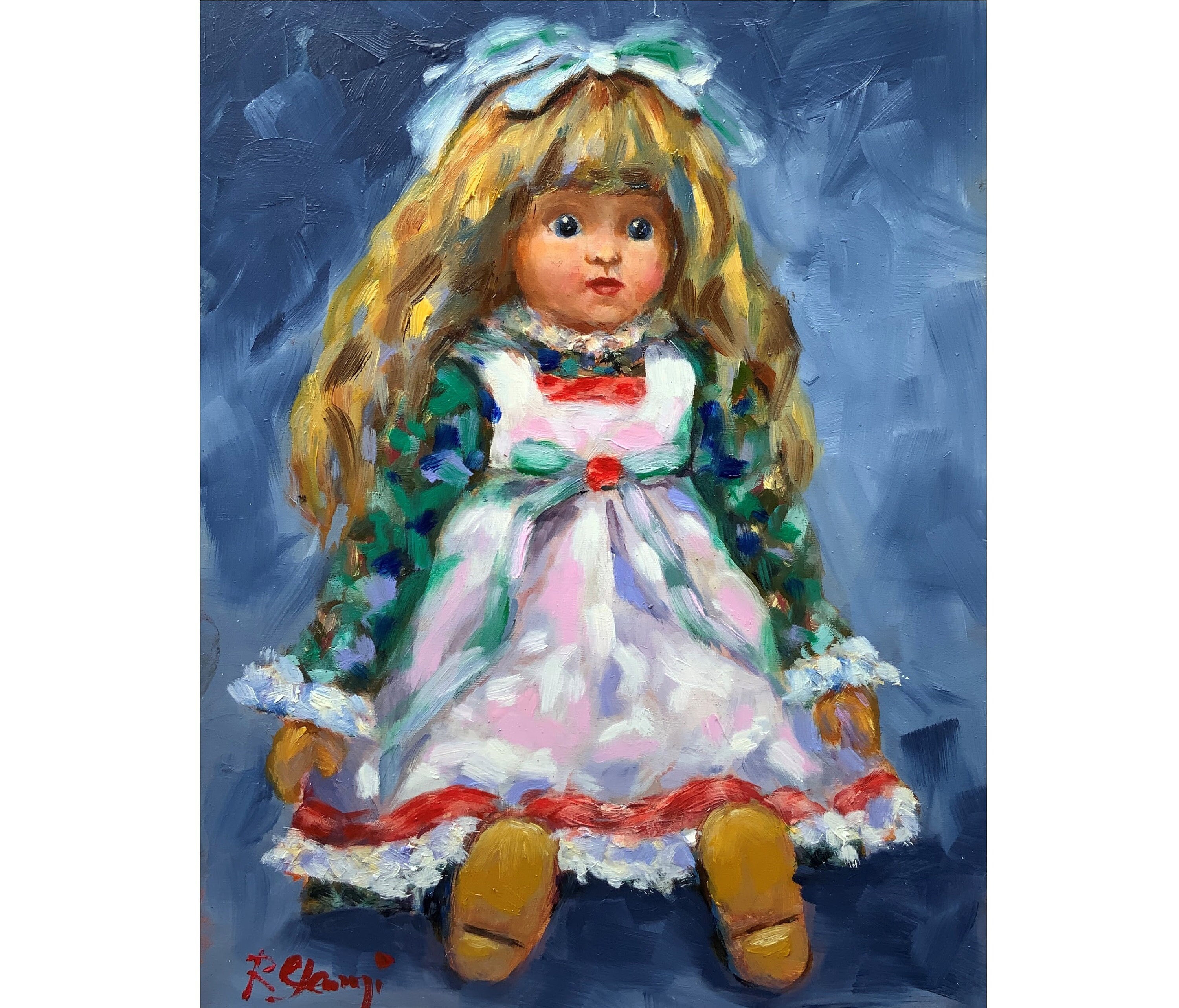 Artist Rag Doll Painting Room