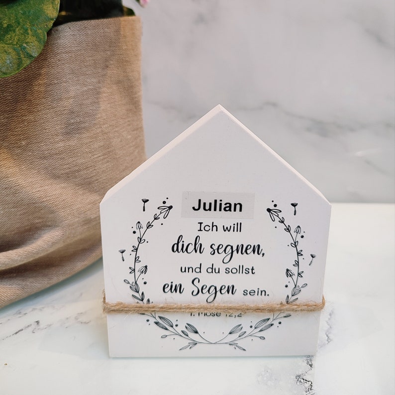 Ich Will Dich Segnen Und Du Sollst Ein Segen Sein. Deko Haus ...