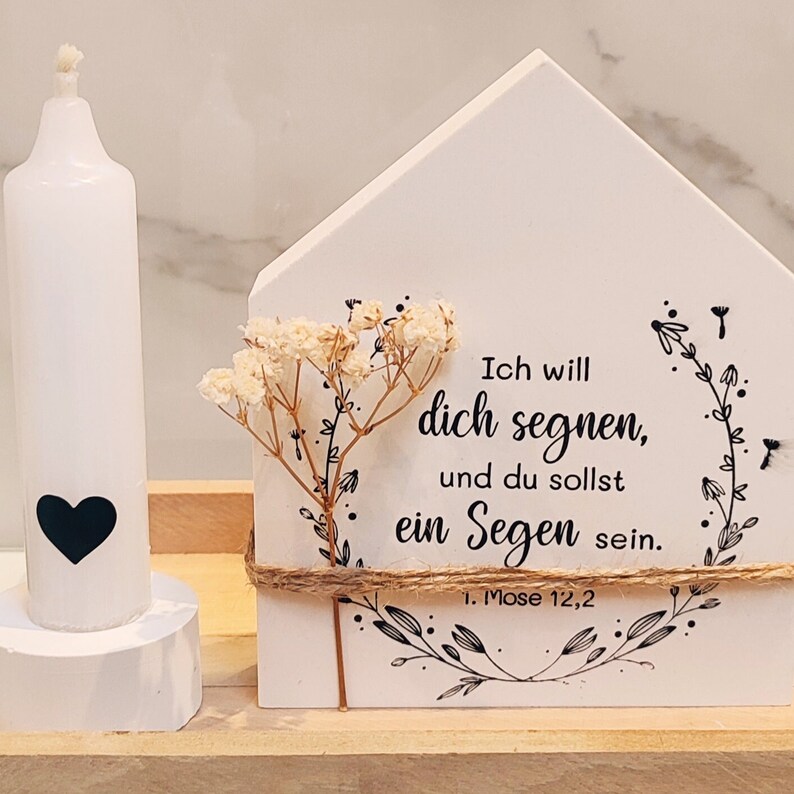 Ich Will Dich Segnen Und Du Sollst Ein Segen Sein. Deko Haus - Etsy UK