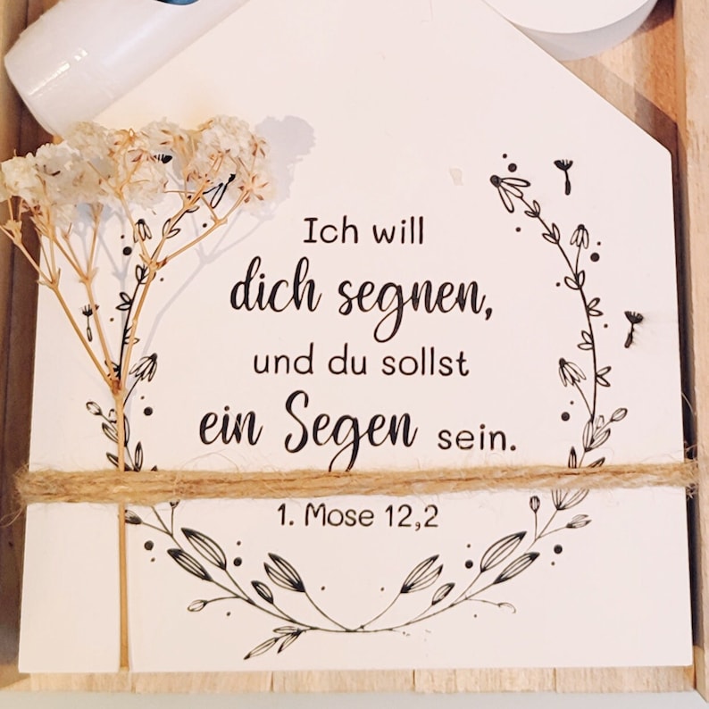 Ich Will Dich Segnen Und Du Sollst Ein Segen Sein. Deko Haus - Etsy UK