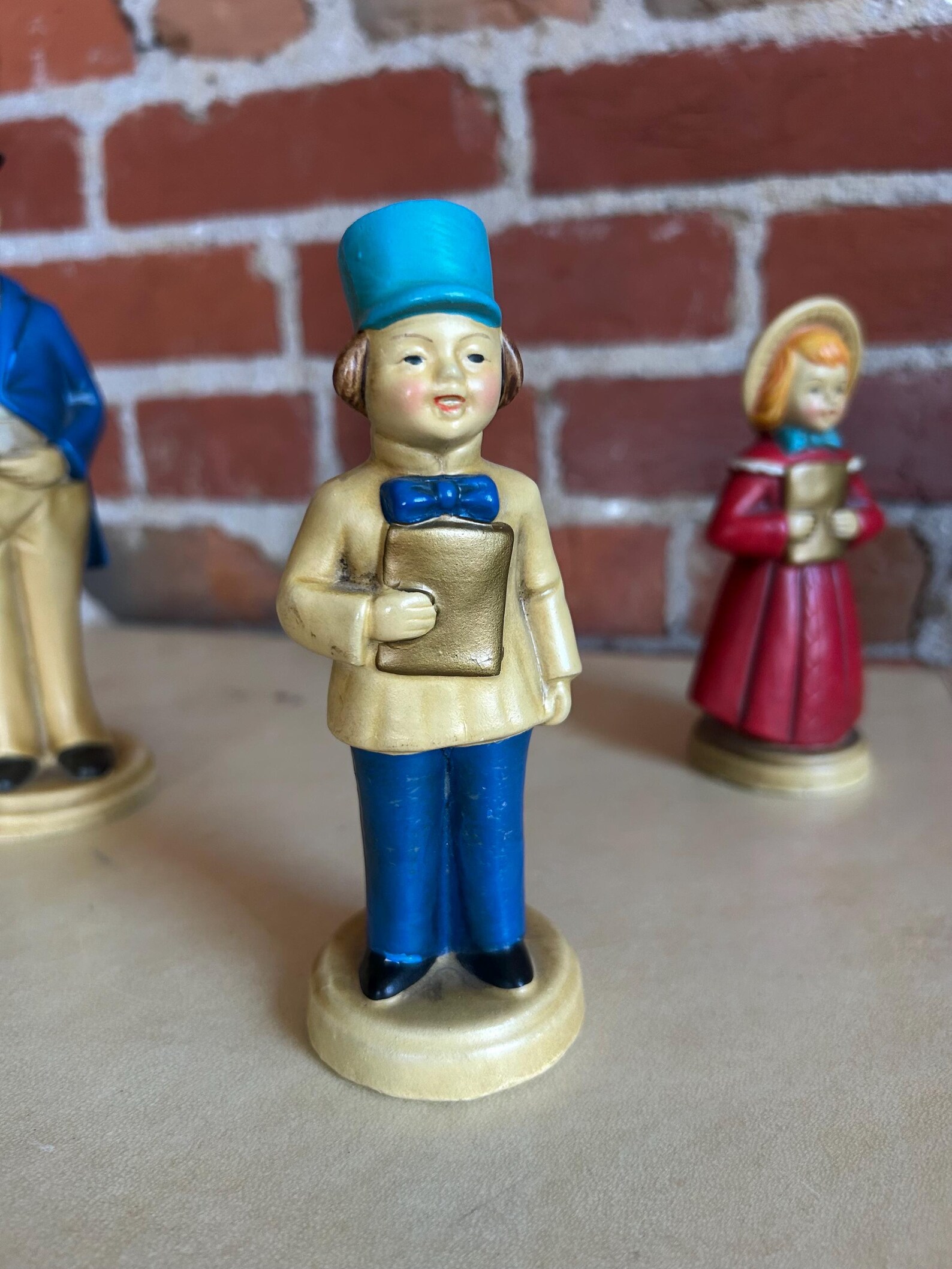 Vintage Dickens Carolers | Mid Century Paper Mache Figurines, Set of 3 ...