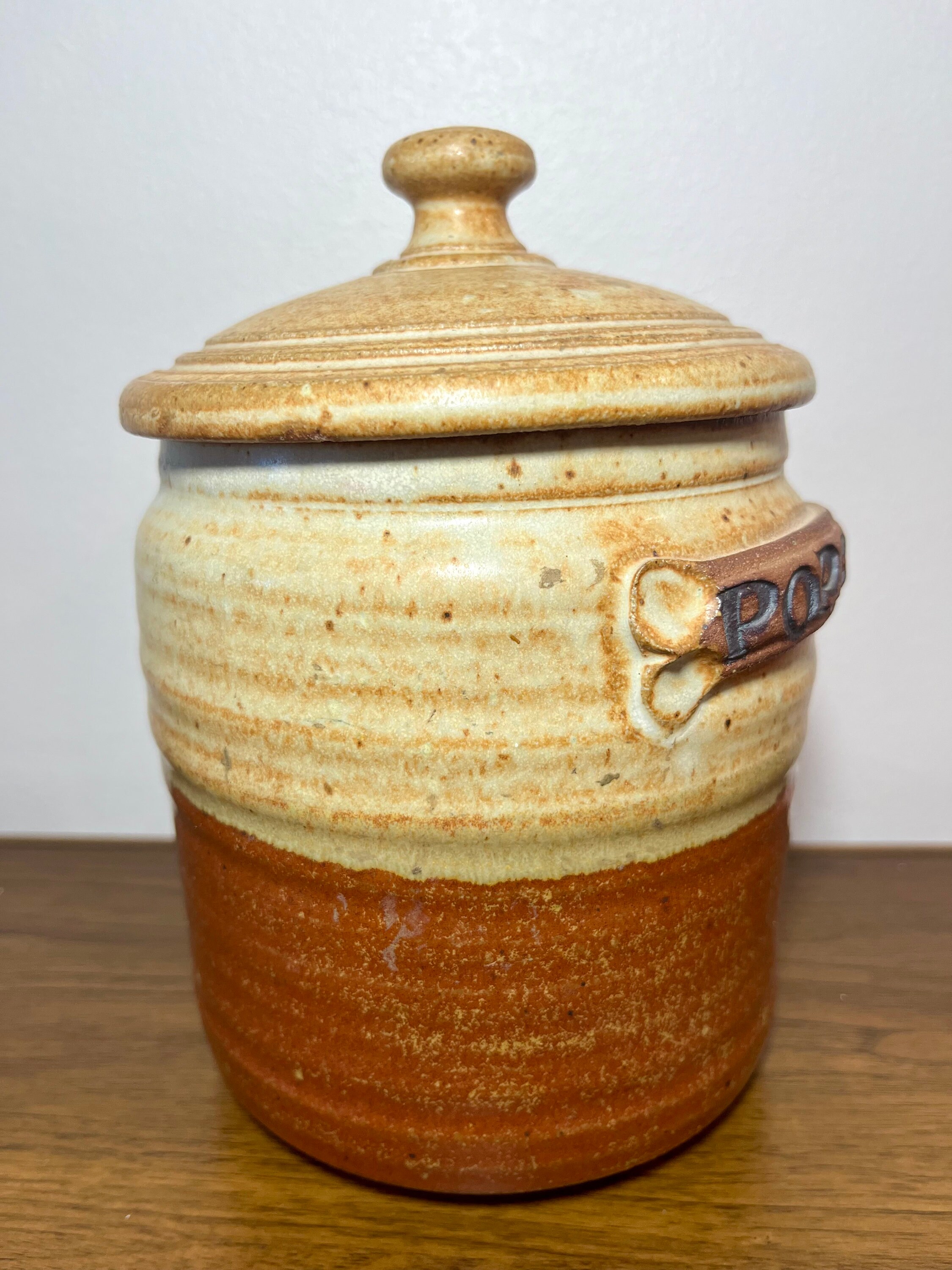 Vintage Neher Studio Pottery 1988 Popcorn Canister | Purchase for Hope ...