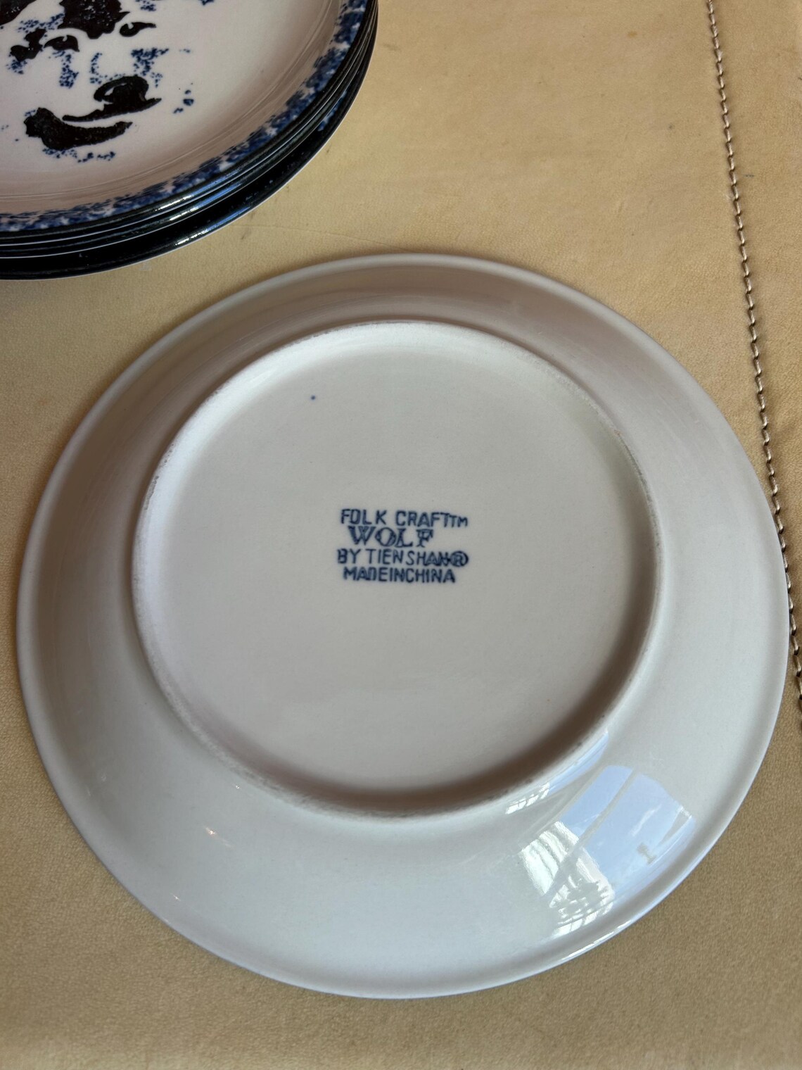 Wolf Dinnerware Set | Tien Shan Folkcraft, Howling Moon Mountain Scene ...