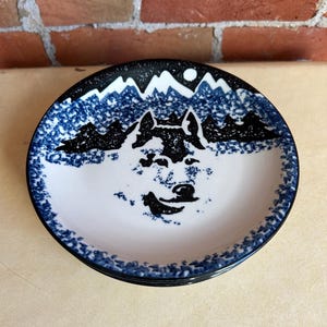 Wolf Dinnerware Set | Tien Shan Folkcraft, Howling Moon Mountain Scene ...