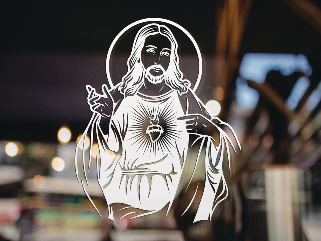 Christian Faith, Sagrado Corazon De Jesus, Holy Face of Jesus Window ...