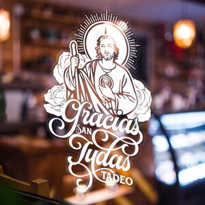 Window Decal, St. Jude Thaddaeus the Apostle, San Judas Tadeo, Car ...