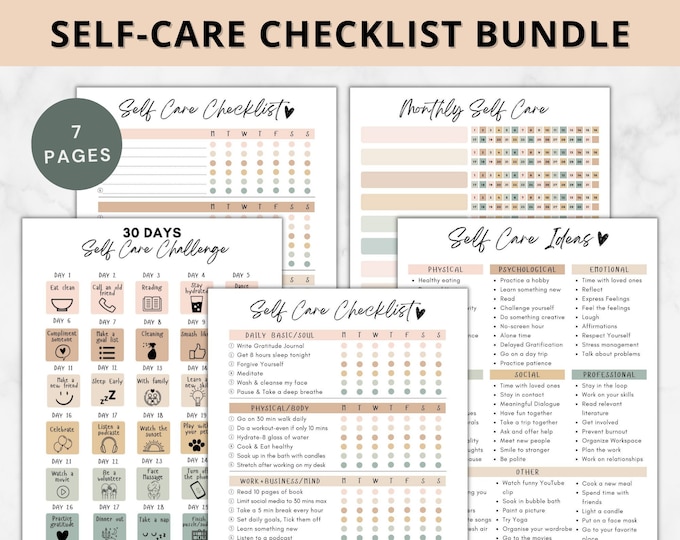 30 DAY SELFCARE CHALLENGE!! - Etsy