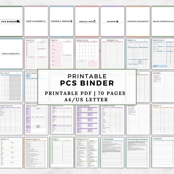 Military Moving Checklist Printable - Etsy