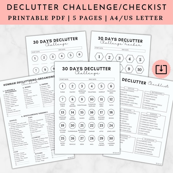 Declutter Planner - Etsy