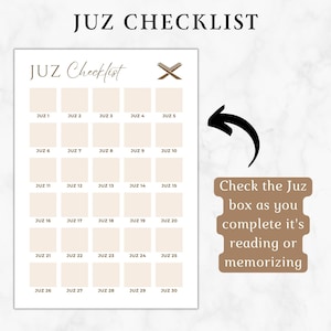 Printable Quran Tracker,recitation & Memorisation Tracker,quran Planner ...