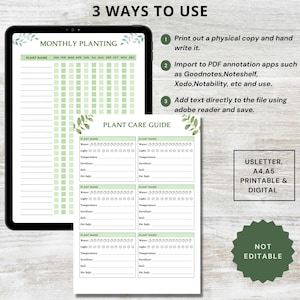 Gardening Planner Printable Pdf,garden Planner Journal Digital,indoor ...