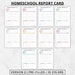 Homeschool Report Card Template Printable,academic Progress Report ...