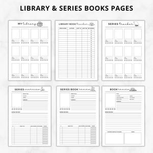 Book Reading Planner Bundle Printable,reading Planner 2024,printable ...