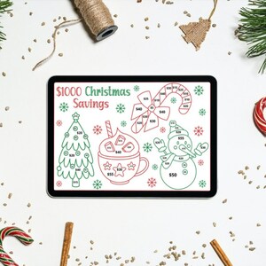 1000,500,1500 Christmas Savings Challenge Printable Cash Envelope ...