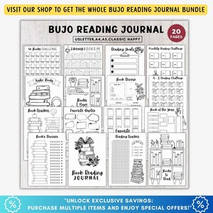 50 Book Challenge Tracker Printable,books Reading Challenge Templates ...