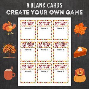 Thanksgiving 5 Second Game,printable Thanksgiving Games Bundle for ...