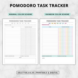 Pomodoro Planner Printable,productivity Planner Ipad,study Session ...