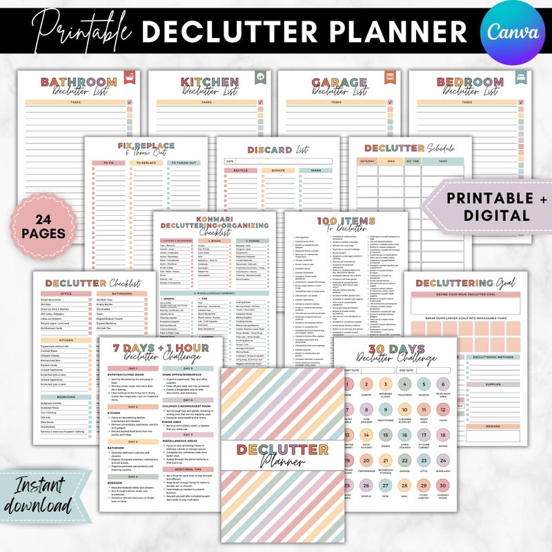 Declutter Planner - Etsy
