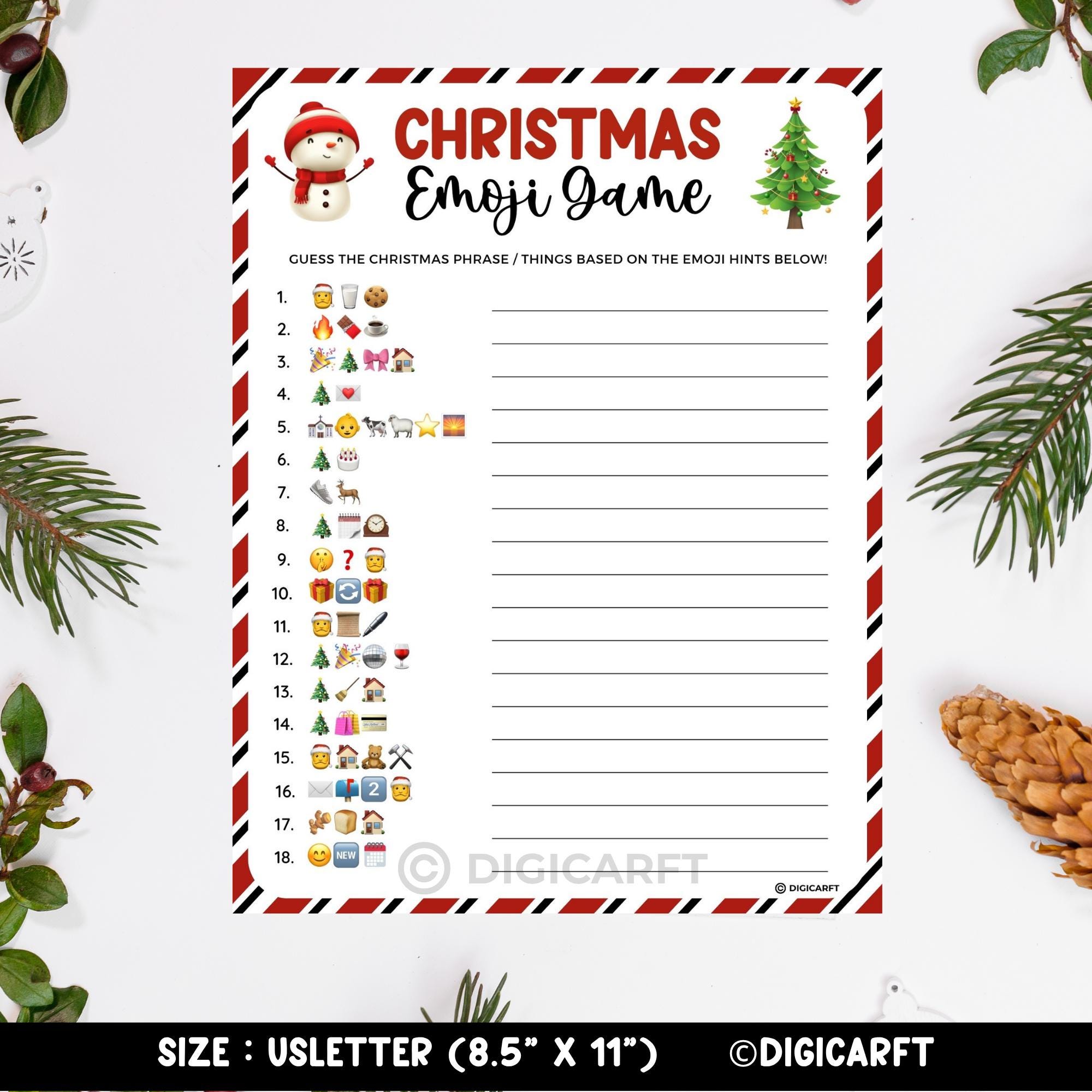 Christmas Emoji Games Bundle,christmas Movie Emoji Game,song Emoji ...