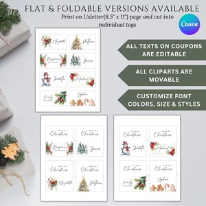 Christmas Party Placecards,christmas Tree Place Cards Template ...
