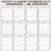 12 Month Calendar Pages A5 Journal Monthly Calendar Planner With Goals ...
