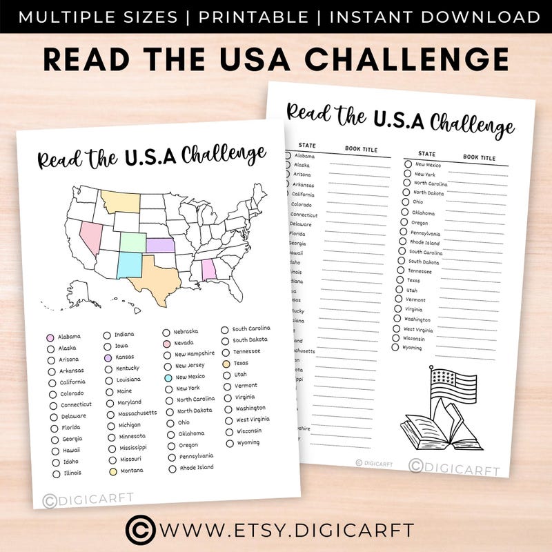 Read Usa Stickers - Etsy UK