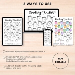 Monthly Reading Tracker Printable,daily Reading Habit Tracker Log ...