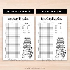 Yearly Reading Log: A4 A5 Printable Book Tracker (PDF) - Etsy