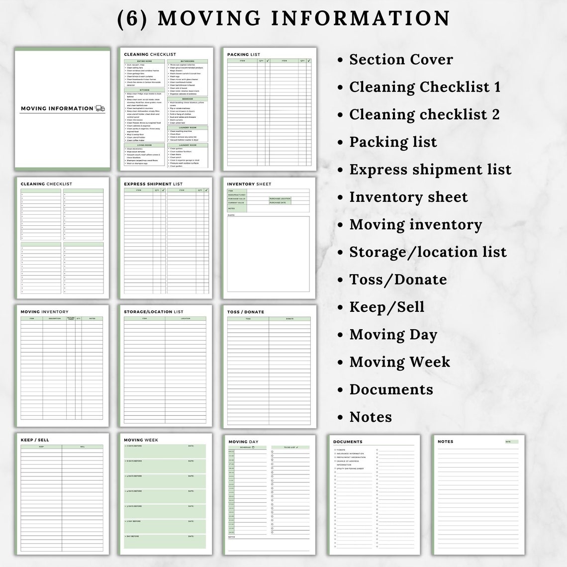 PCS Binder Printablepcs Checklist Military Move Planner - Etsy