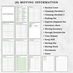 PCS Binder Printable,pcs Checklist, Military Move Planner, Military ...