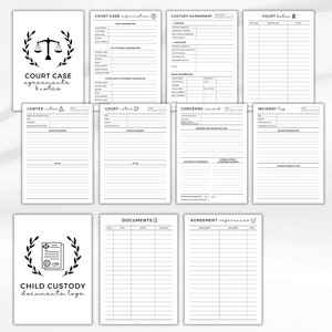 Child Custody Binder,custody Planner Printable,coparenting Calendar ...