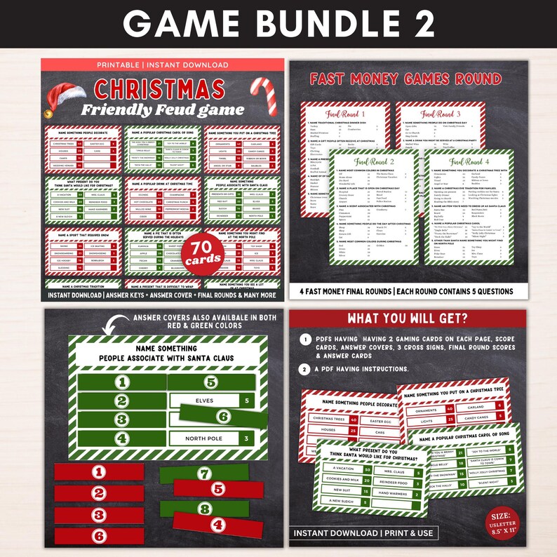 Ultimate Printable Christmas Game Bundle,fun Christmas Party Games for ...