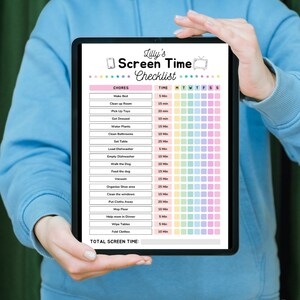 Editable Chore Chart for Multiple Kids Daily Checklist Canva,editable ...