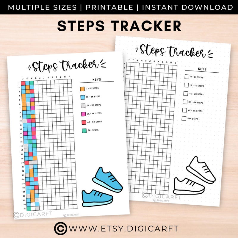 Step Tracker Download - Etsy