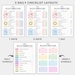 Editable Kids Chore Chart Bundle,kids Daily Checklist Canva,editable ...