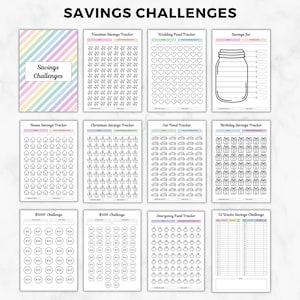 Rainbow Budget Finance Planner Bundle Printable,digital Finance Journal ...