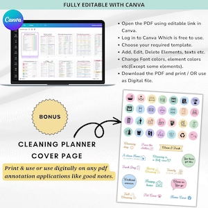 Ultimate Cleaning Schedule Bundle Editable,cleaning Planner Bundle A4 ...