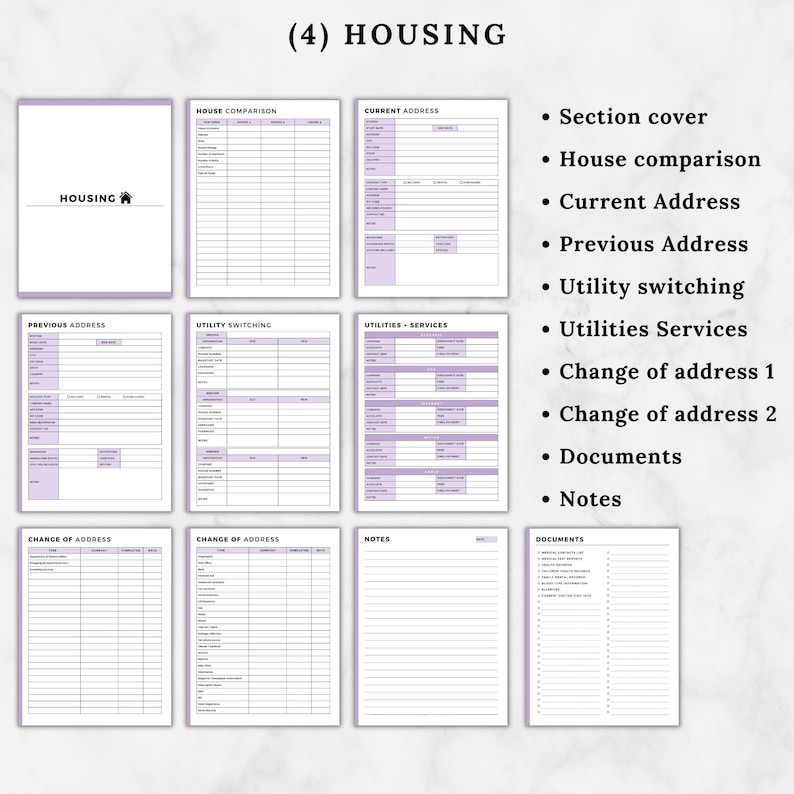 PCS Binder Printablepcs Checklist Military Move Planner - Etsy