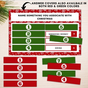 Christmas Friendly Feud Game Printable,christmas Family Feud Quiz ...