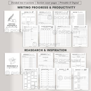 Novel Writing Planner Template Printable,self Publishing Book Writing ...