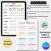 Editable Kids Chore Chart Bundle,kids Daily Checklist Canva,editable ...