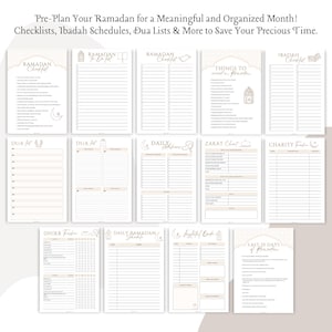 Ramadan Planner Bundle Printable,ramadan Planner 2025,ramadan Planner ...