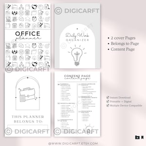 Office Tasks Planner Set,office Task List Printable,office Organization ...